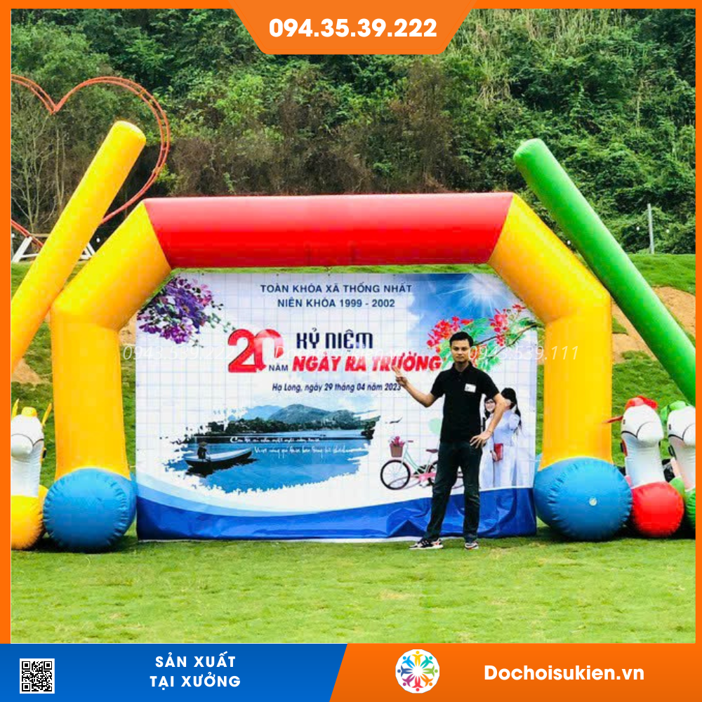 Cổng hơi sự kiện vuông 3x5m - Dành cho hoạt động teambuilding