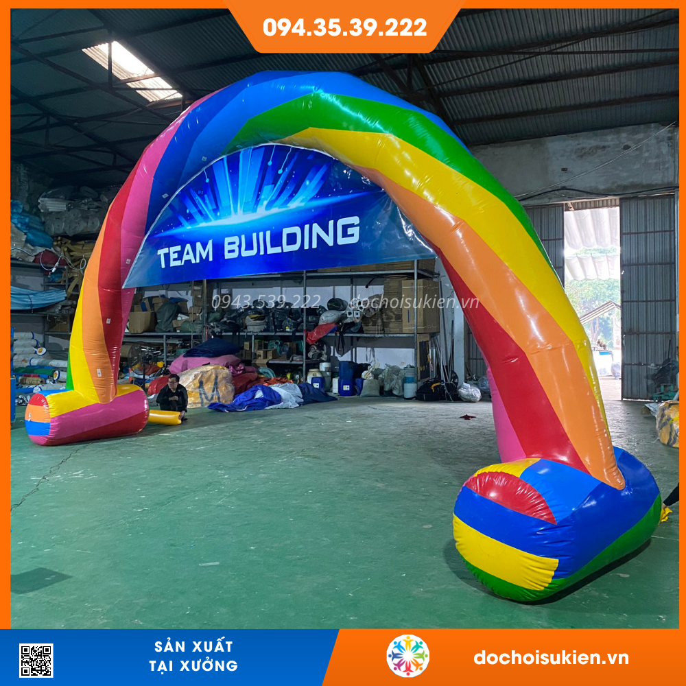 Cổng hơi tròn 7 màu Cổng hơi tròn 7 màu - Cổng hơi tròn 7 màu